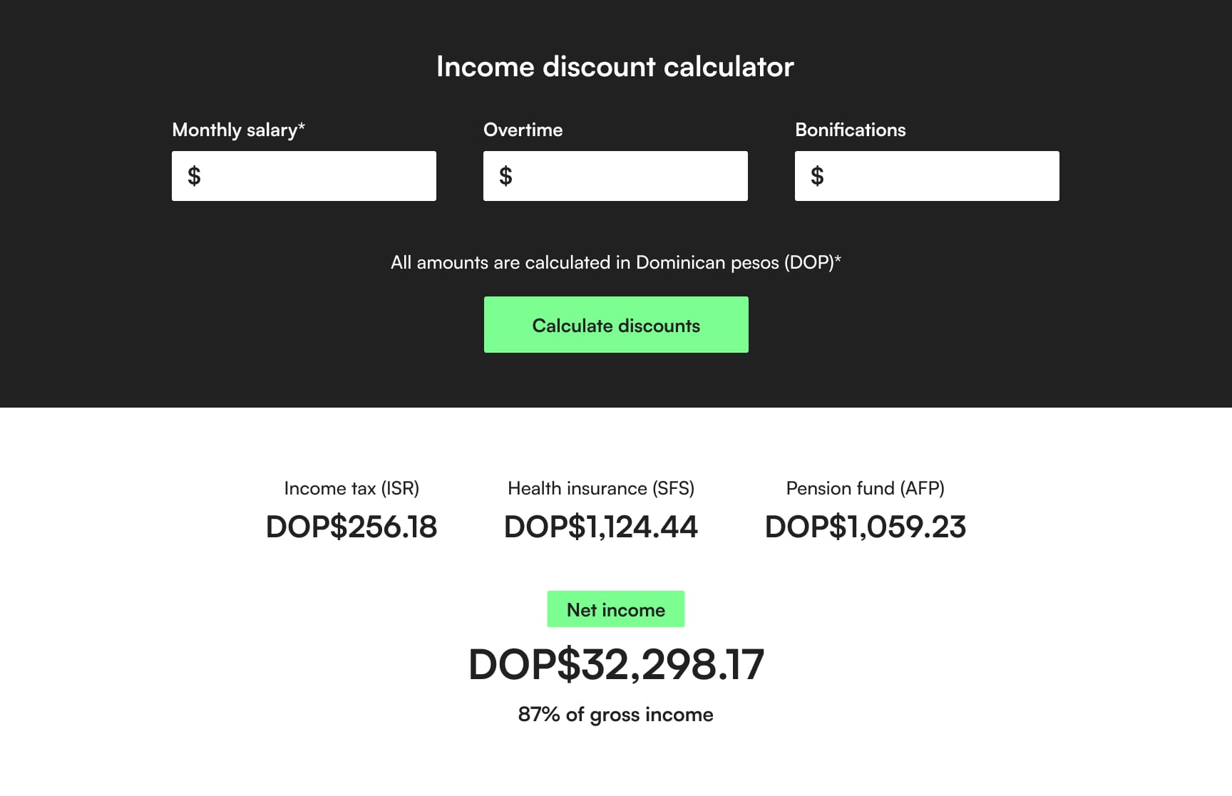 GitHub - jogarobi/discount-calculator: Salary discount calculator for monthly salary in ...